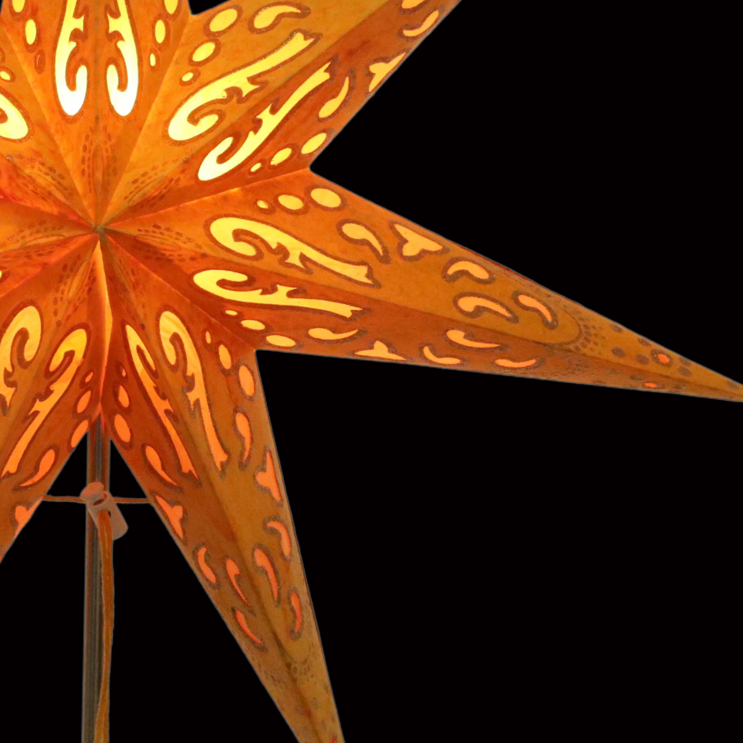 Pagodashop - Curves Batik orange - Faltbarer Leuchtstern ...