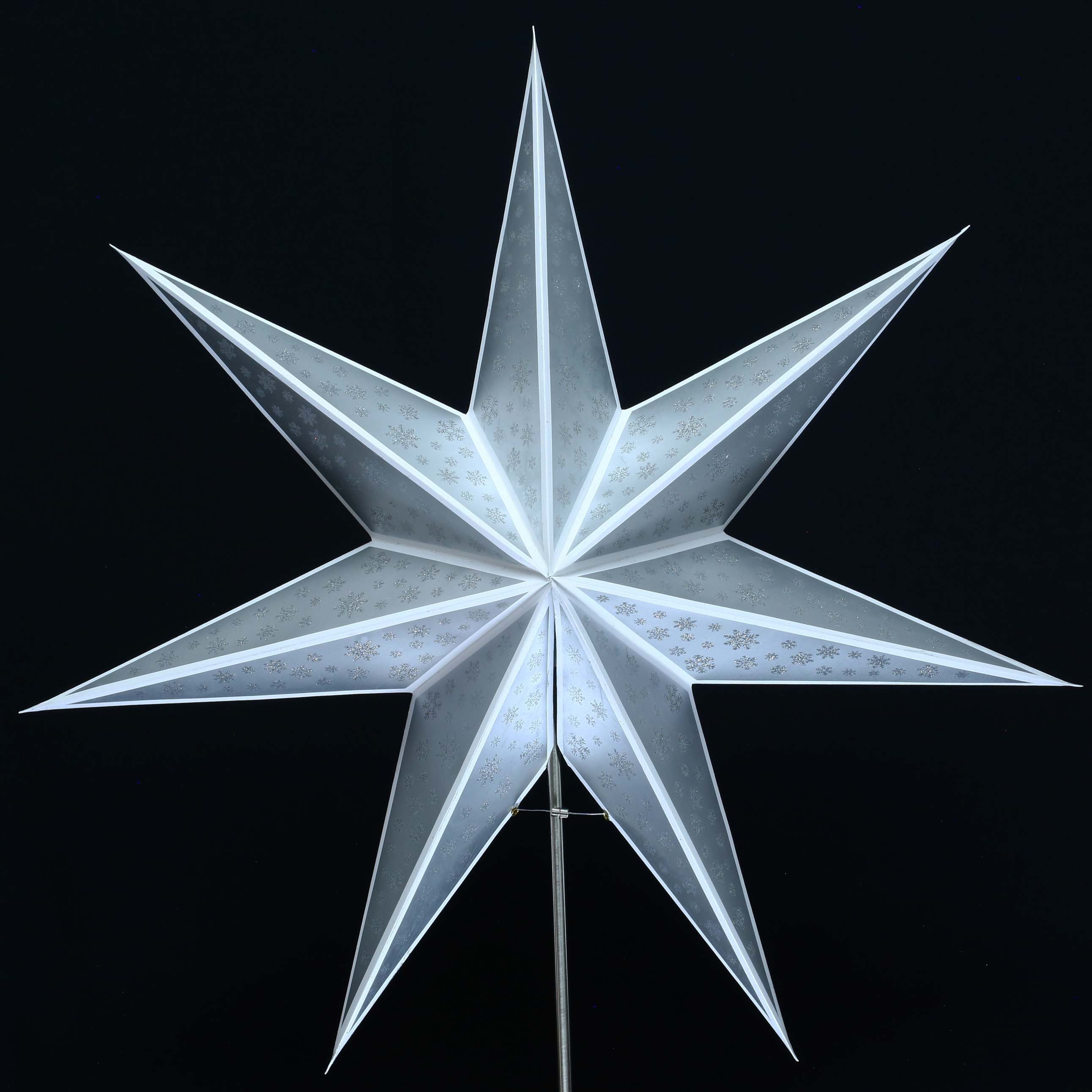 Pagodashop - SAPHIR silber/creme - Faltbarer Leuchtstern ...