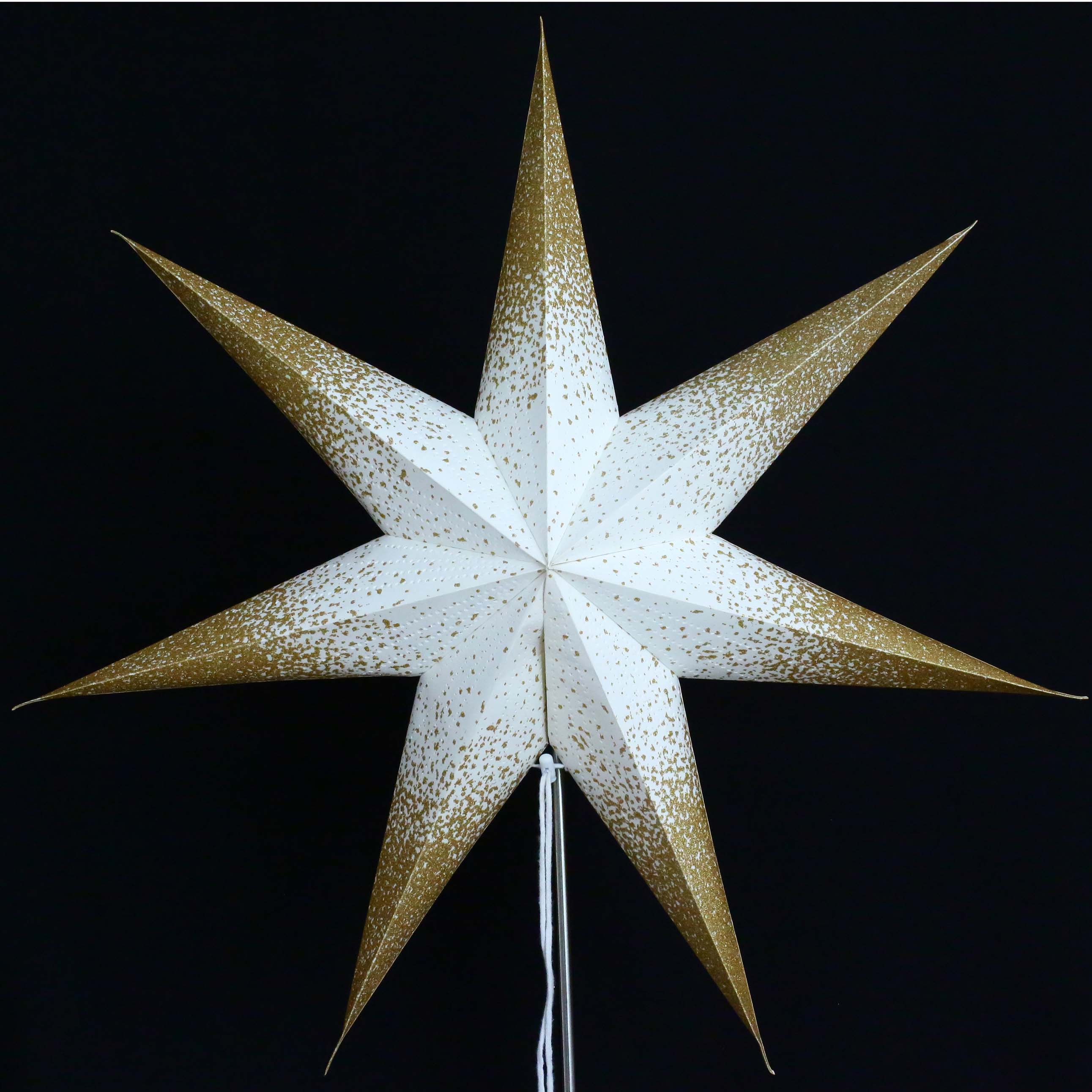 Pagodashop - Meteor Goldcrash weiß - Faltbarer Leuchtstern ...