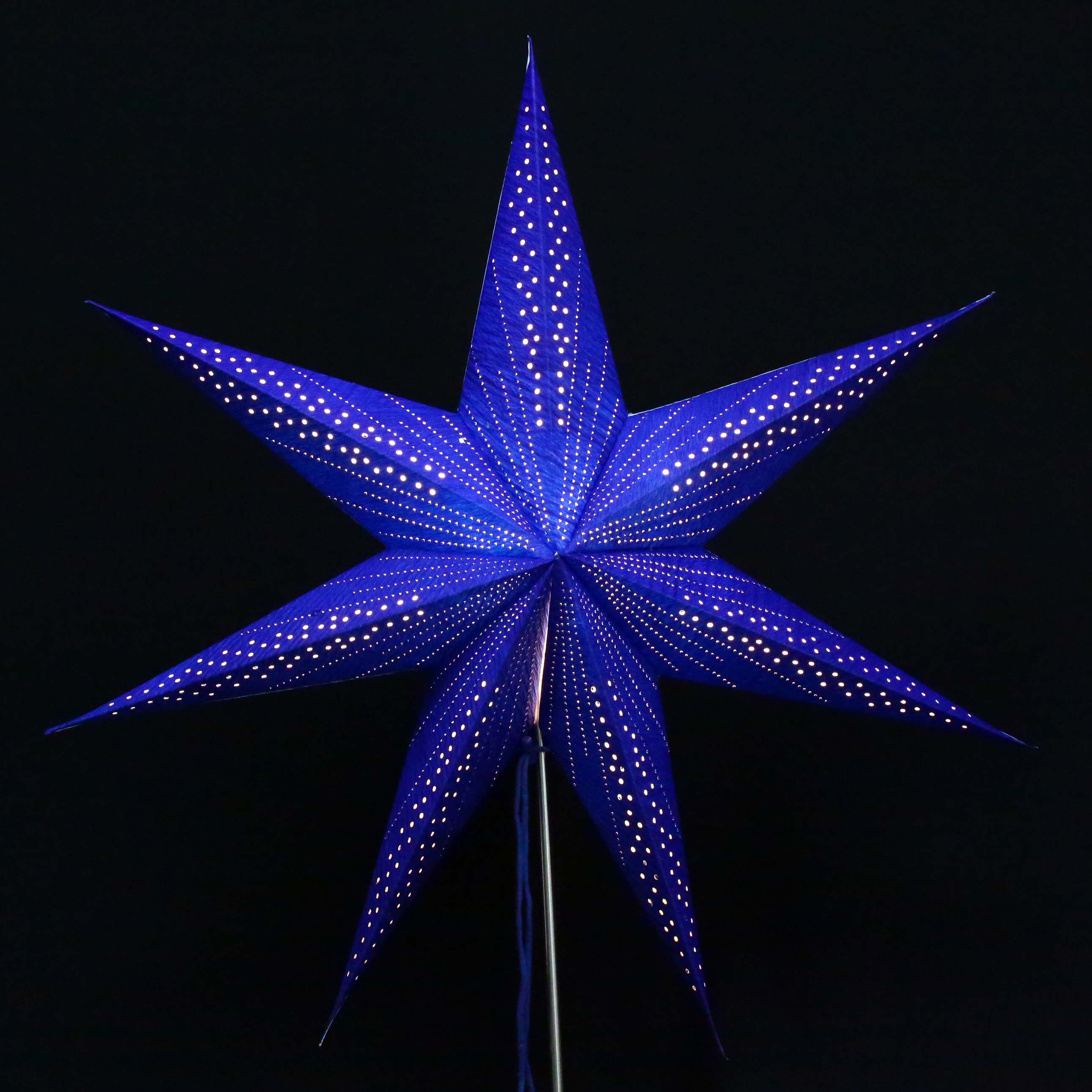 Pagodashop - ORNARIS Blau - Faltbarer Leuchtstern, Weihnachtsstern aus ...