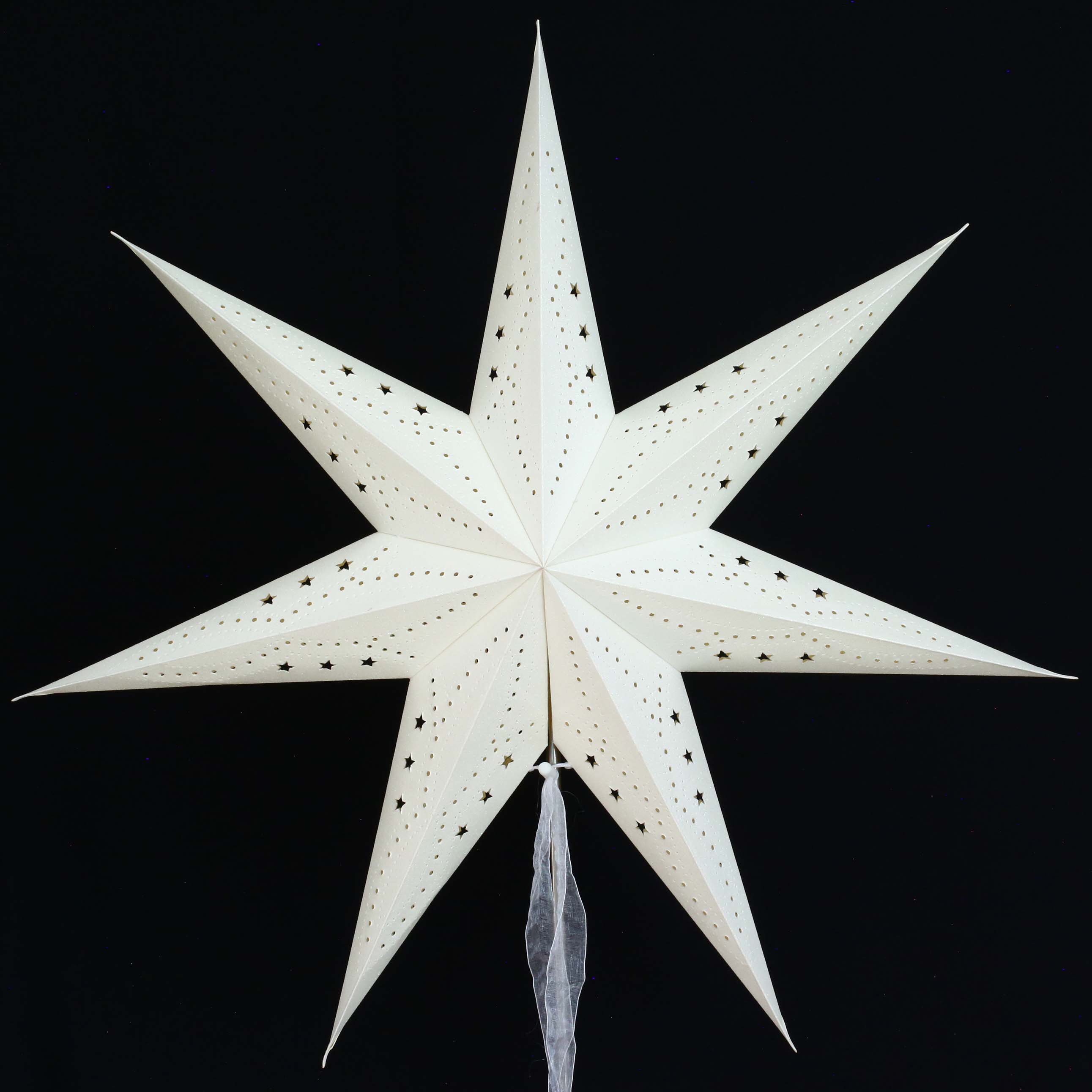 Pagodashop - MINORIS weiß - Faltbarer Leuchtstern, Weihnachtsstern aus ...