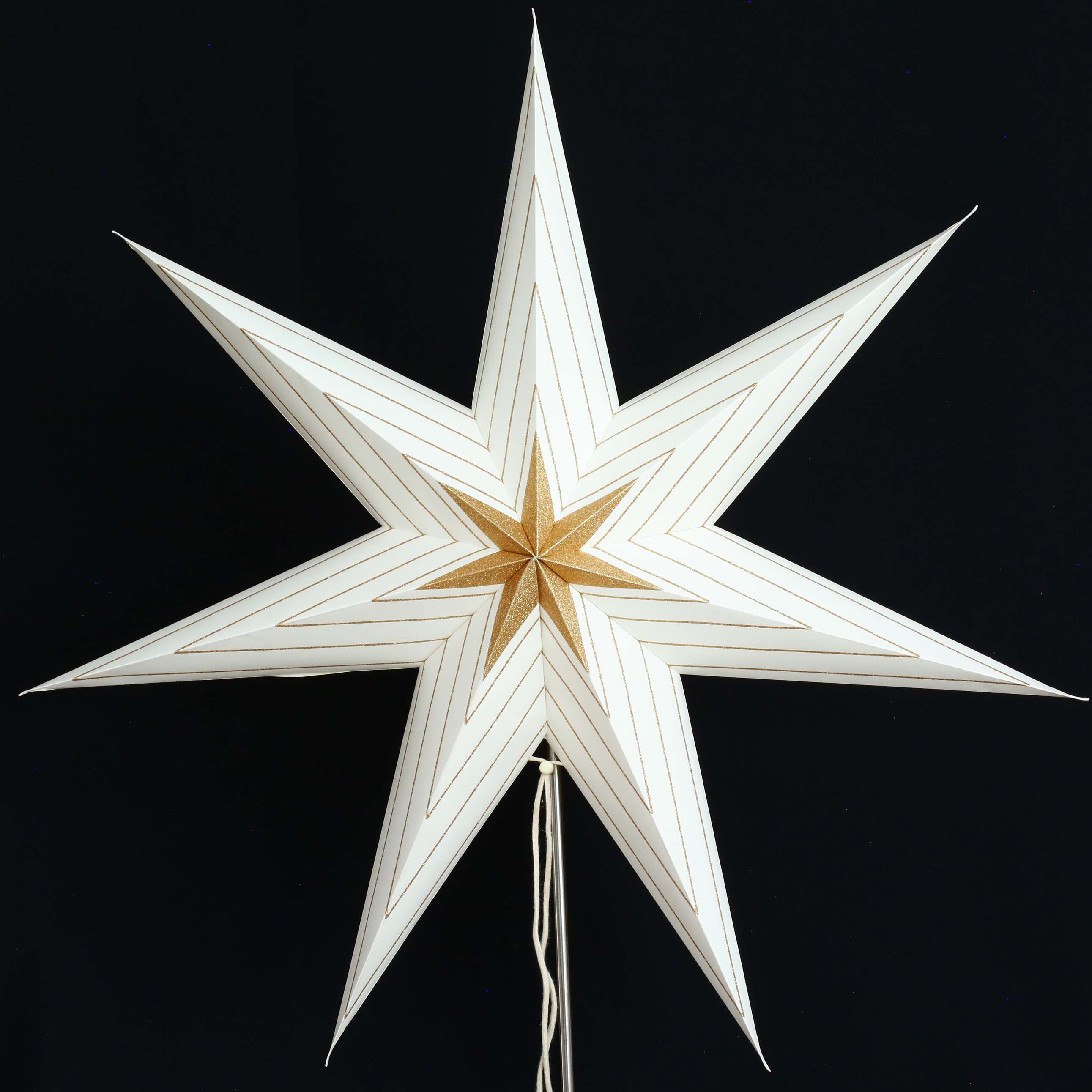 Pagodashop - Harleen White - Faltbarer Leuchtstern, Weihnachtsstern aus ...